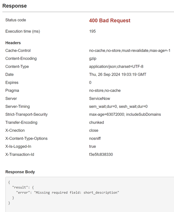 Creating Scripted REST APIs in ServiceNow